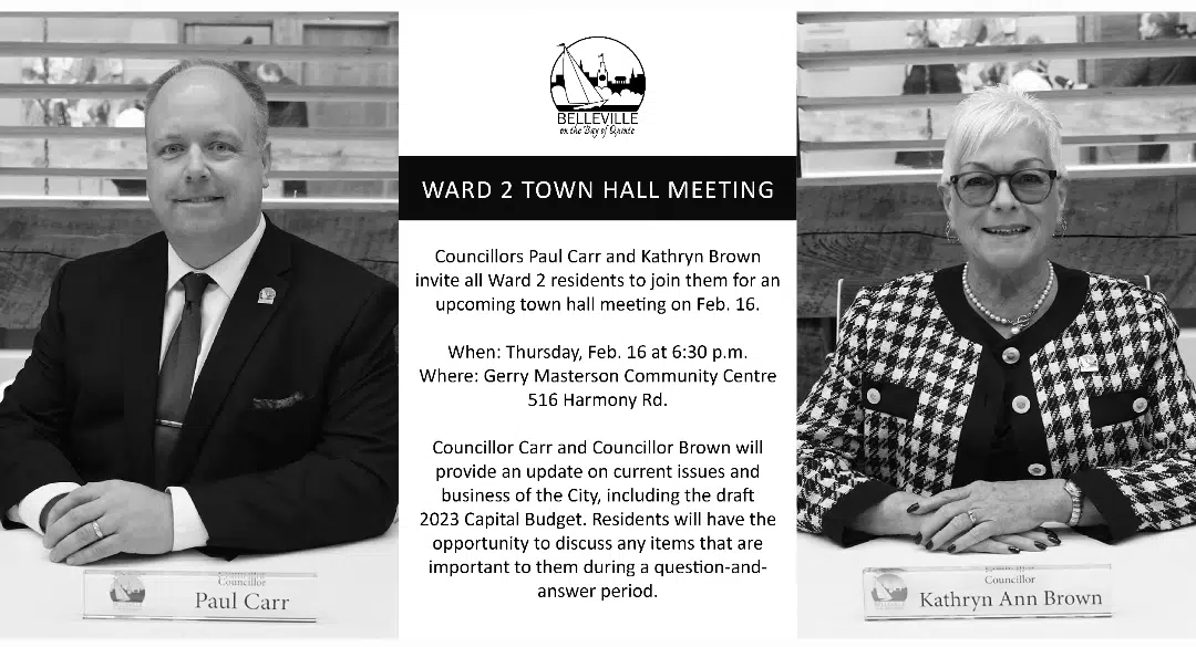 Upcoming town hall meeting in Thurlow Ward | Quinte News