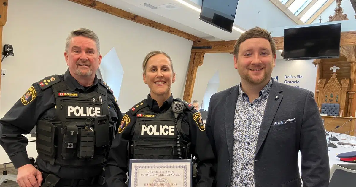 Police Inspector honoured for community Service | Quinte News