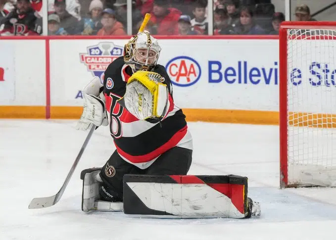 New goaltender outstanding in Sens win over Marlies | Quinte News