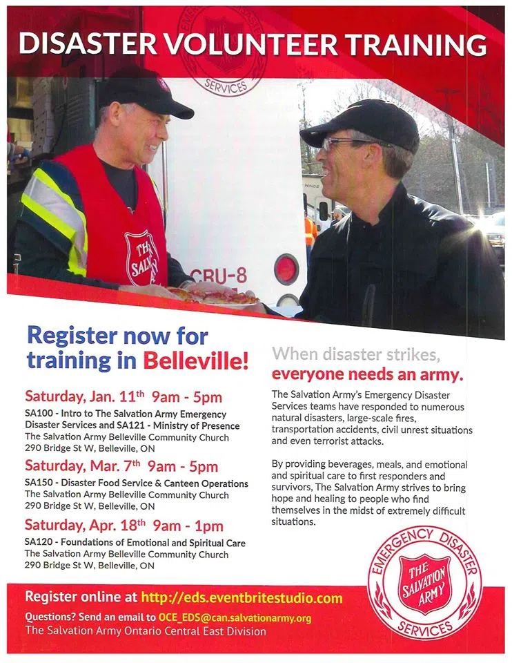 Emergency disaster training session being offered by The Salvation Army ...