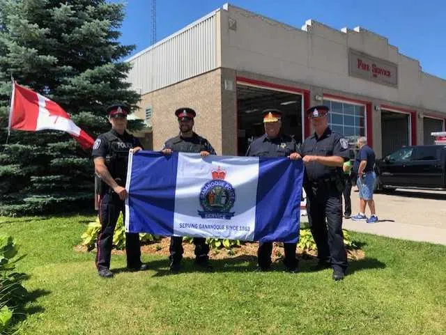 Gananoque Police Unveil New Flag | GananoqueNow.ca