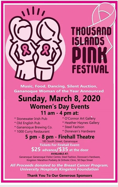 Celebrate International Women’s Day at the 1000 Islands Pink Festival ...