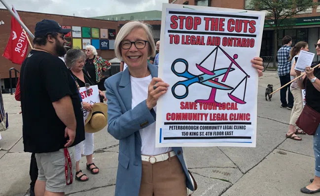 Rally held to protest cuts to legal aid | PTBO Today