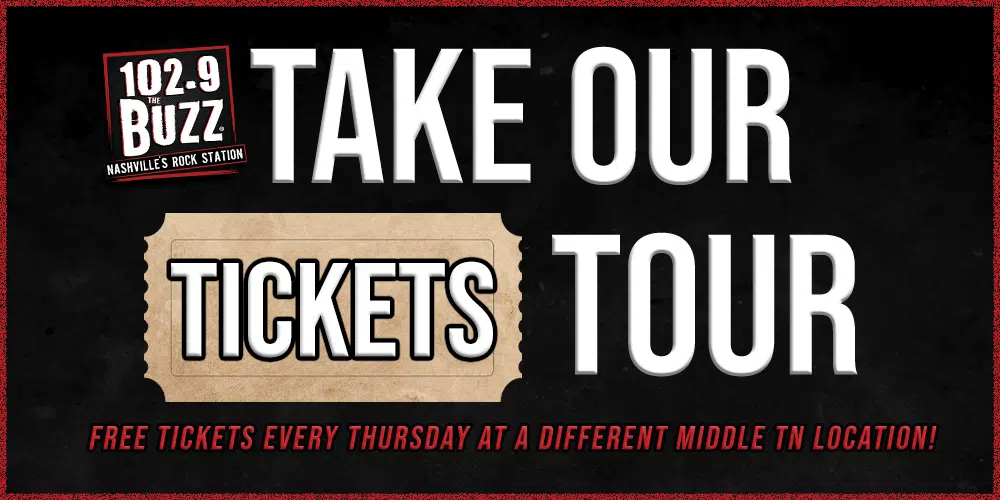 Take Our Tickets Tour | 102.9 The Buzz