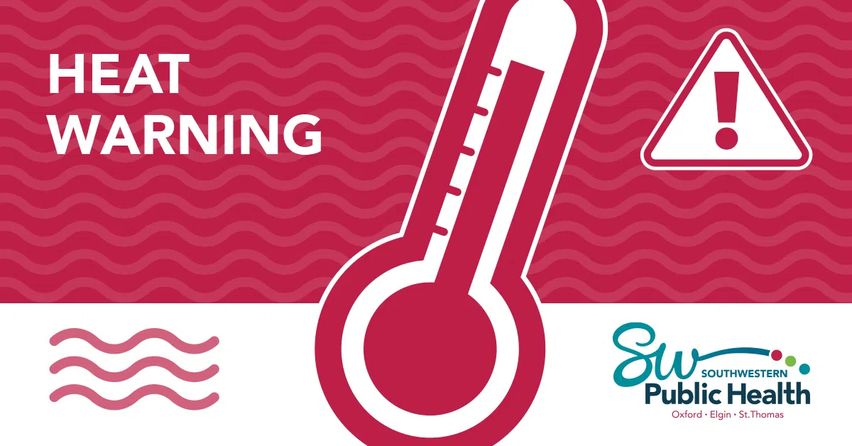Health unit issues heat warning for the weekend | 94.1 St.ThomasToday.ca