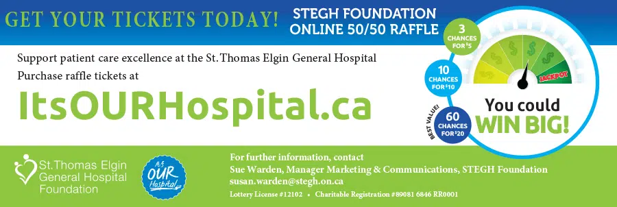 First STEGH Foundation 50/50 Raffle to be awarded Friday | 94.1 St ...