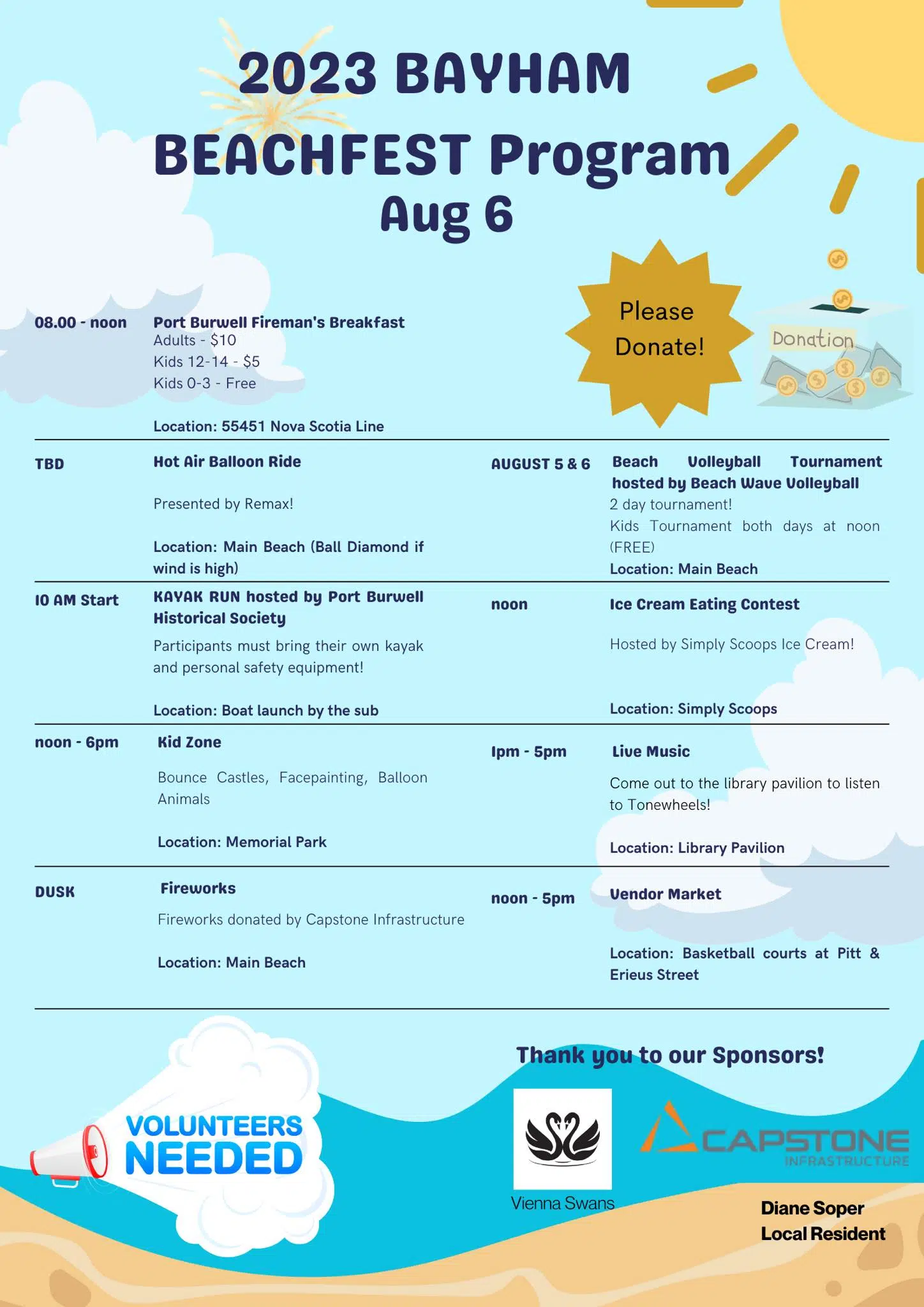 Bayham Beachfest returns to downtown Port Burwell this Sunday | 94.1 St ...