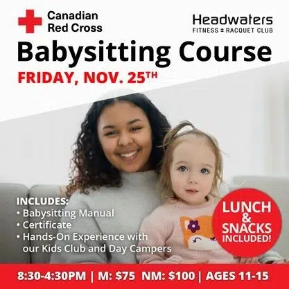 Red Cross Babysitting Course Coming to Amaranth This Friday | FM92 ...