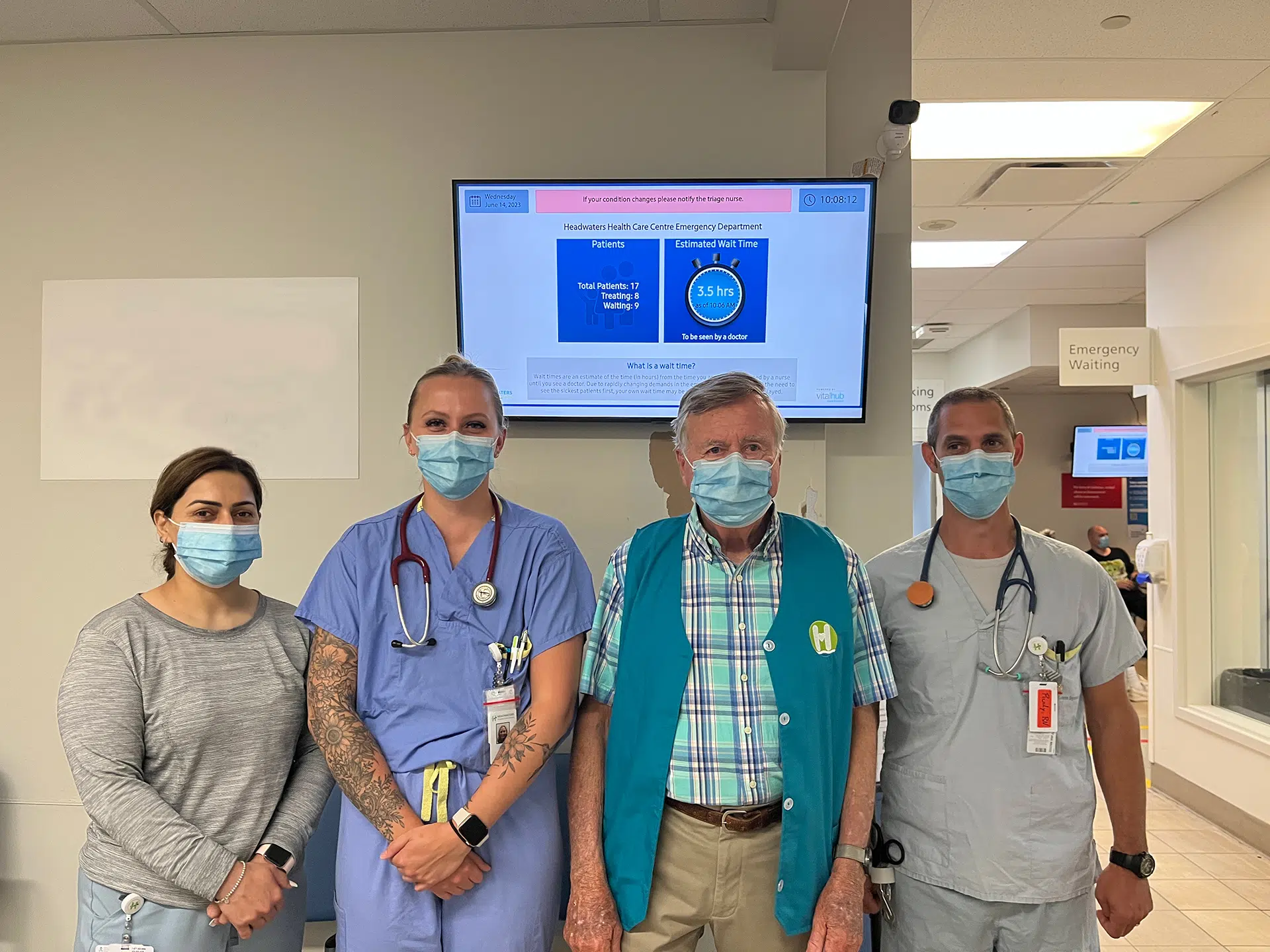 New Wait Time Clock at Headwaters Health Care Centre Emergency ...