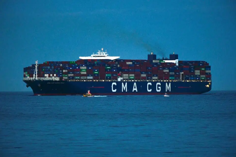 Largest container ship to ever visit Canada arrives in Halifax | Hot ...