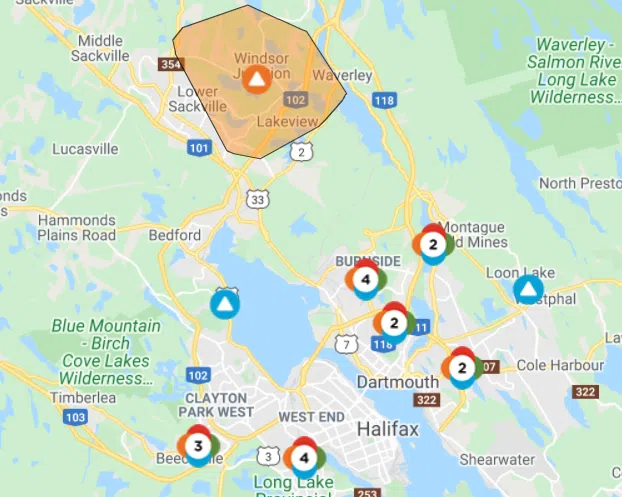 Storm knocks out power to thousands in Halifax area | Surge 105