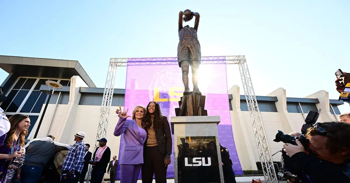 LSU unveils statue of women’s basketball great Seimone Augustus ...