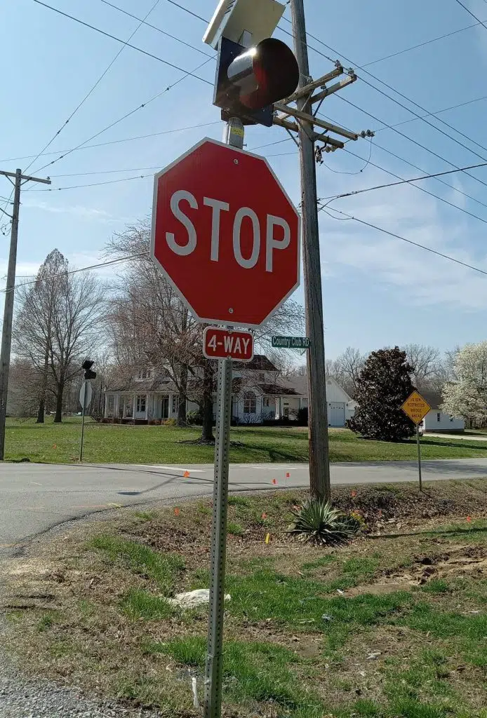 Stop Signs in Place and Active on North Avenue in Massac County – North ...