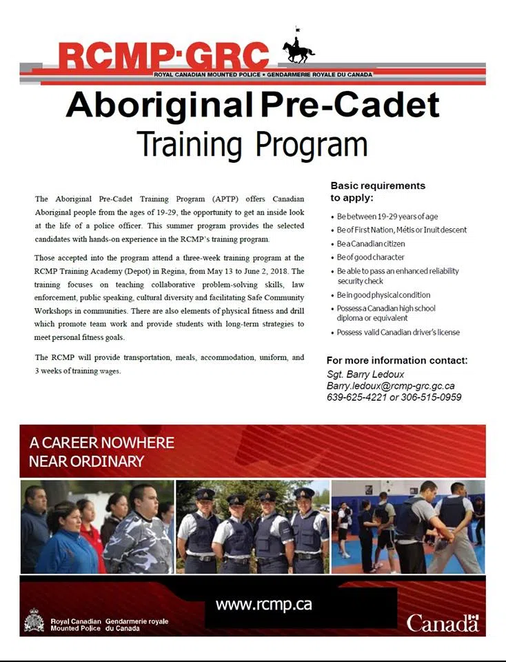 RCMP – Aboriginal Pre-Cadet Training Program | northeastNOW