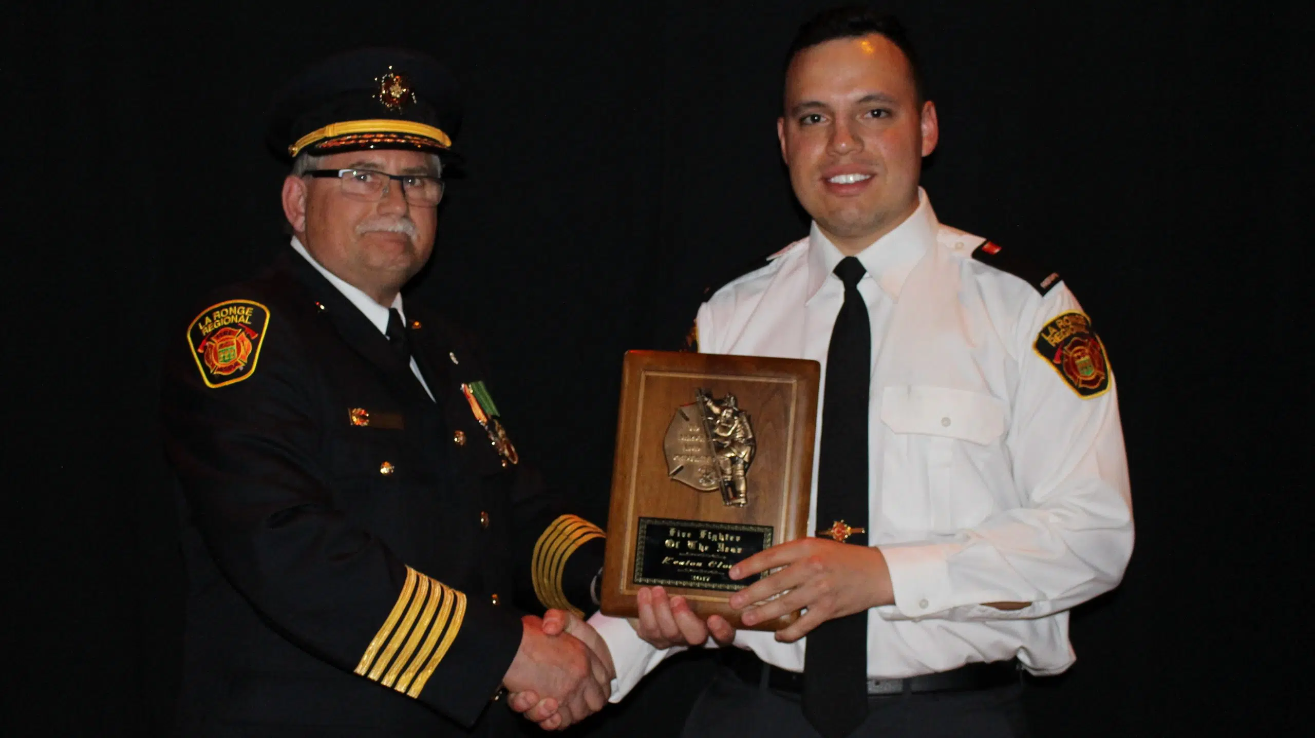 Firefighter overwhelmed by double award win at ball | larongeNOW