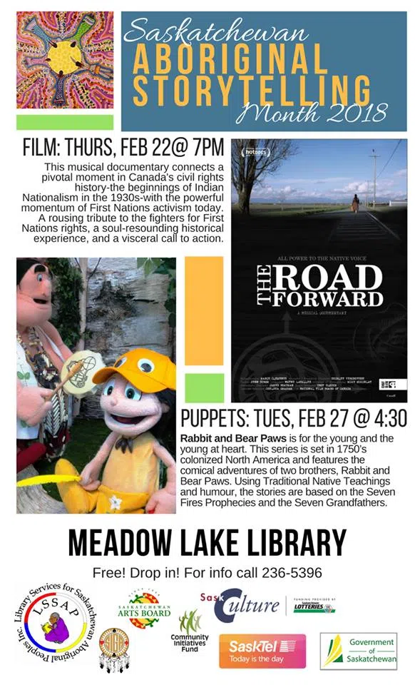 Aboriginal Storytelling Month Activities at Meadow Lake Library ...