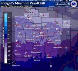 Expect negative wind chill readings overnight | Local News Digital