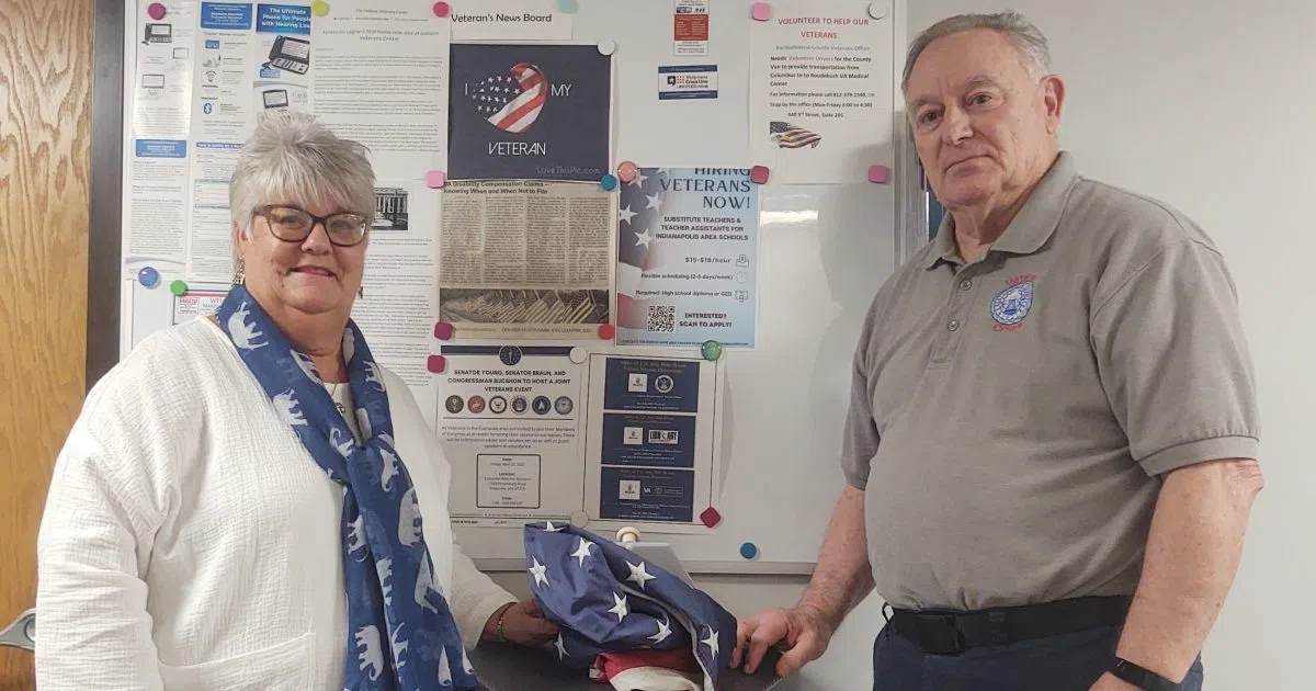 Bartholomew County receives flag collection box | KORN Country 100.3 ...
