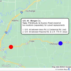 S.R. 44 closures planned Tuesday for culvert replacements | KORN ...