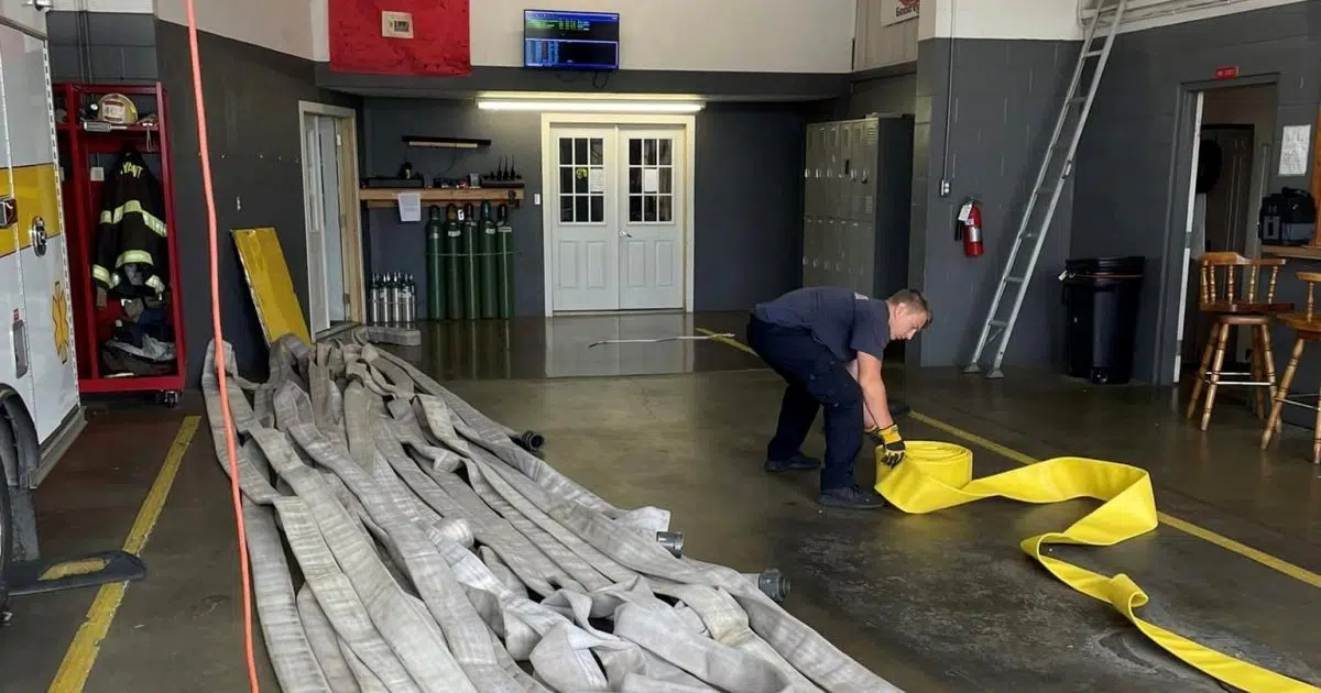 New 5-inch hose placed in service on Edinburgh fire trucks | Local News ...