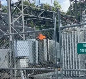 Lightning causes REMC substation to catch fire, 500 lose power | KORN ...