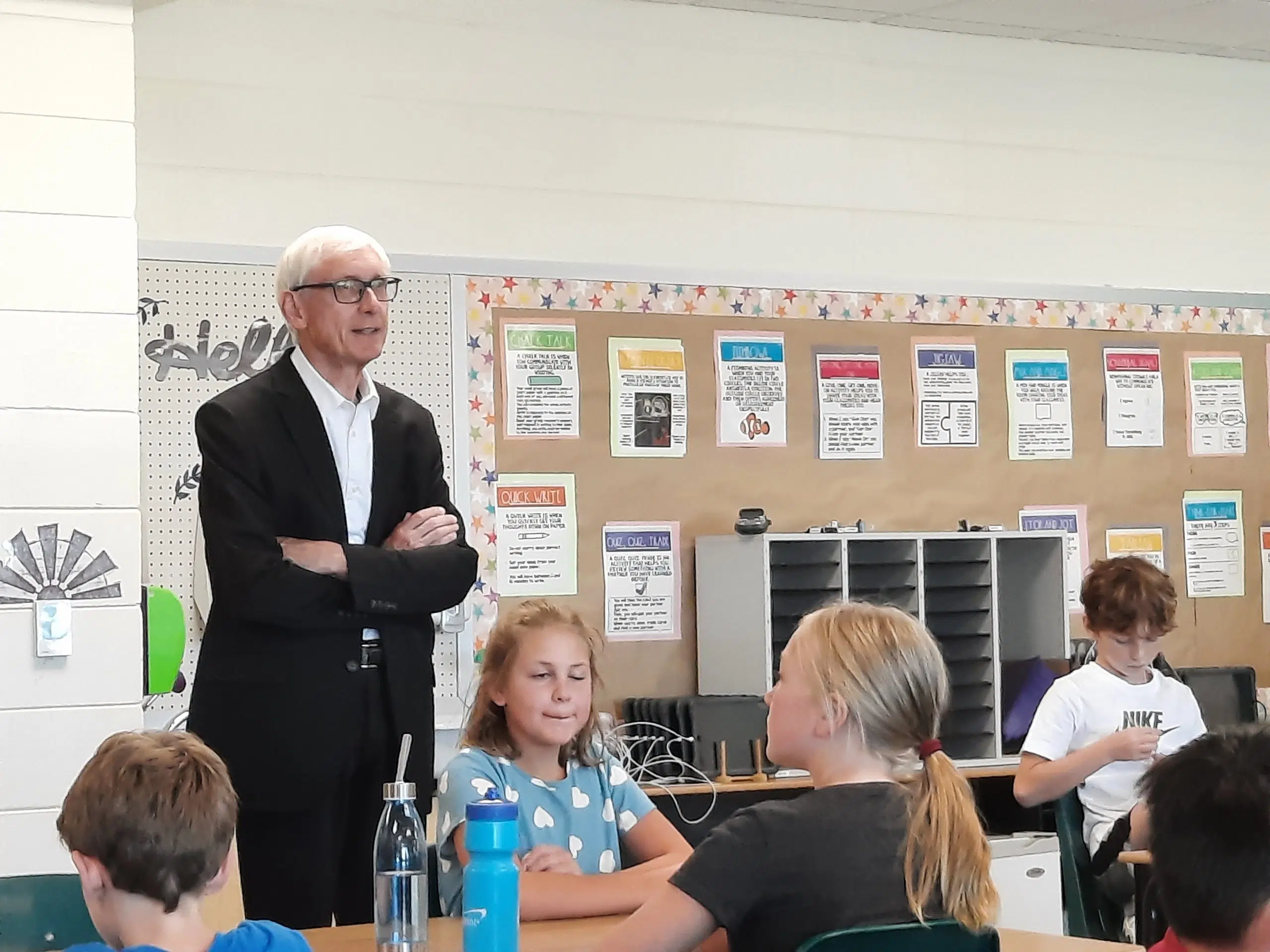 Evers Talks Education Funding in Rothschild | WDEZ 101.9 FM Great Country