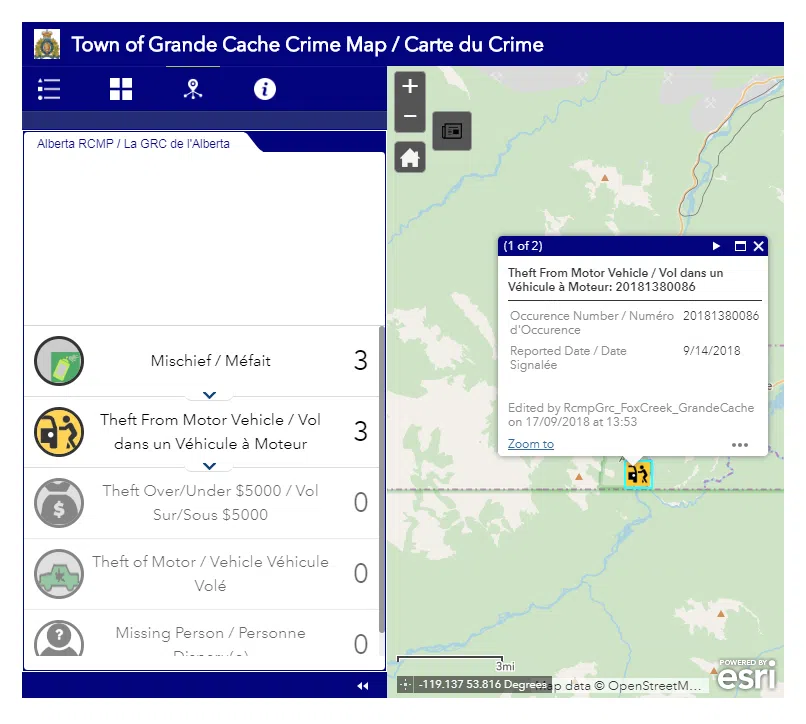 RCMP crime maps being rolled out | EverythingGP