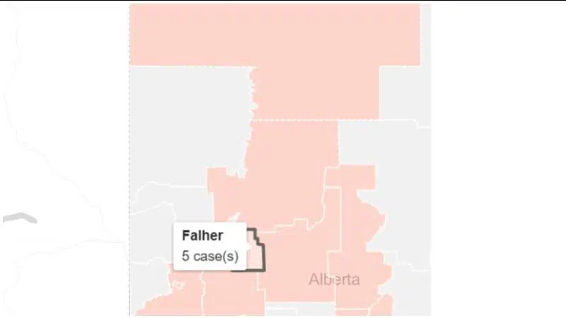 Falher, High Level areas add first confirmed COVID-19 cases Saturday ...