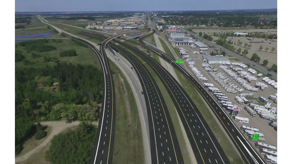 Signage installation underway at new interchange | rdnewsnow.com
