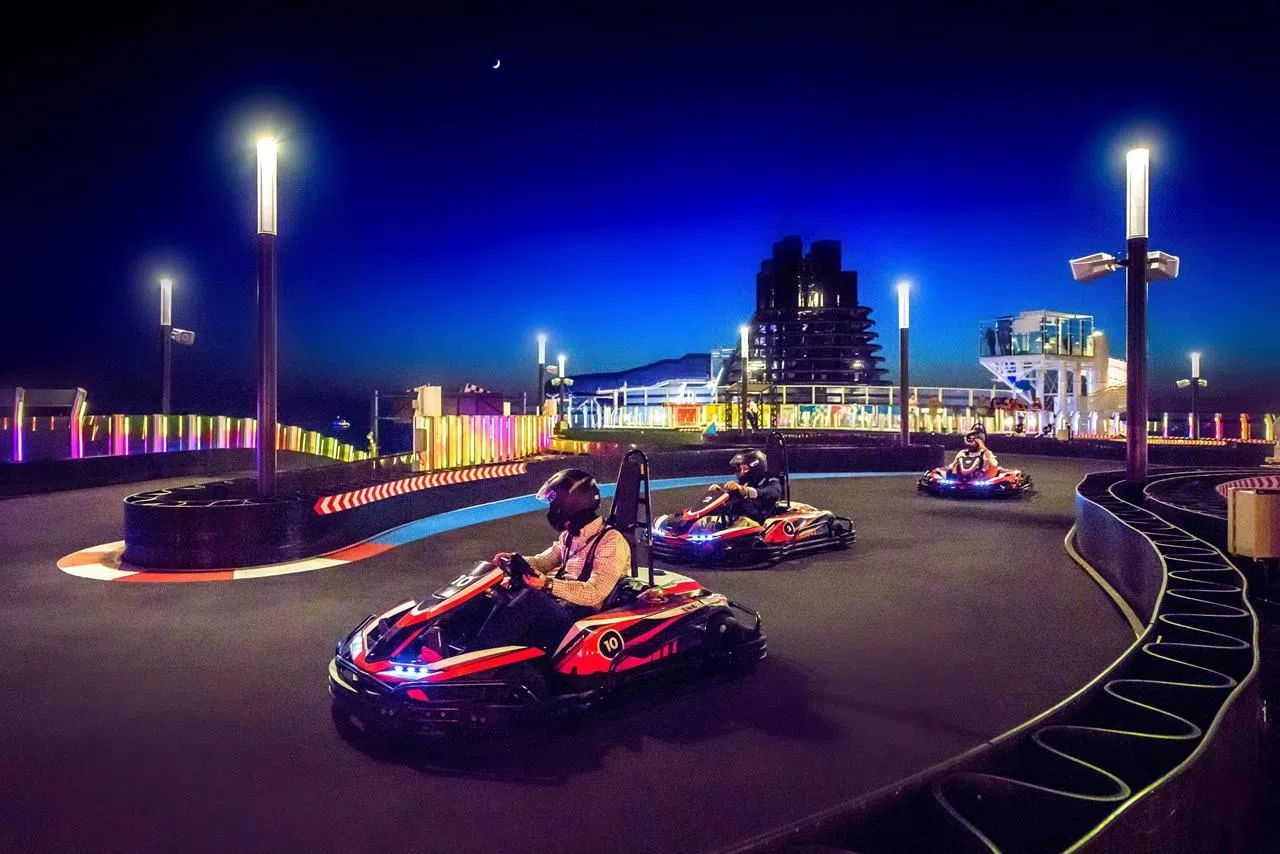 Huge cruise ship with two-level go-kart track visits Halifax on maiden ...