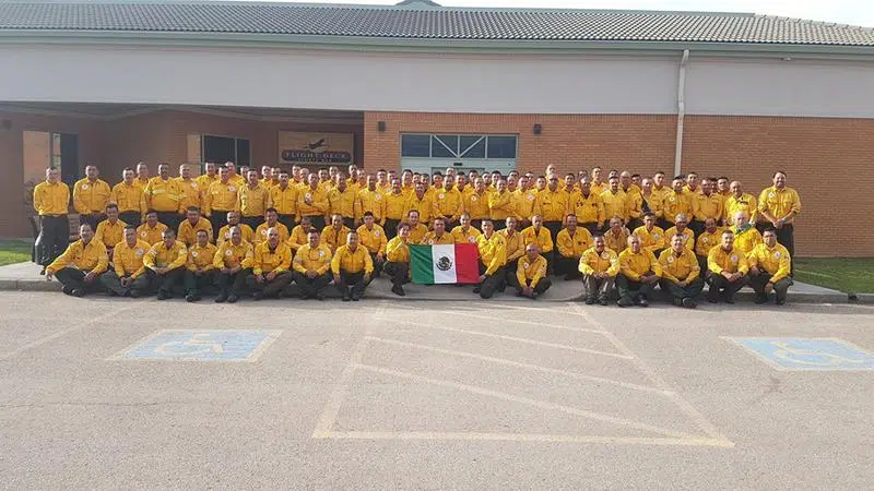 101 Mexican firefighters arrive in Alberta to combat wildfires ...