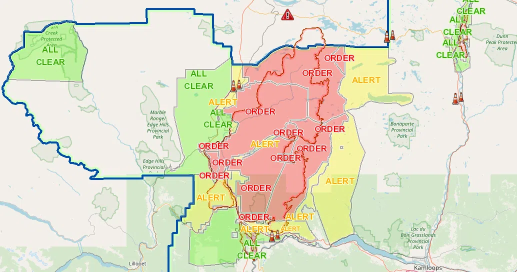 Evacuations grow as Elephant Hill fire rages to the north | CFJC Today ...