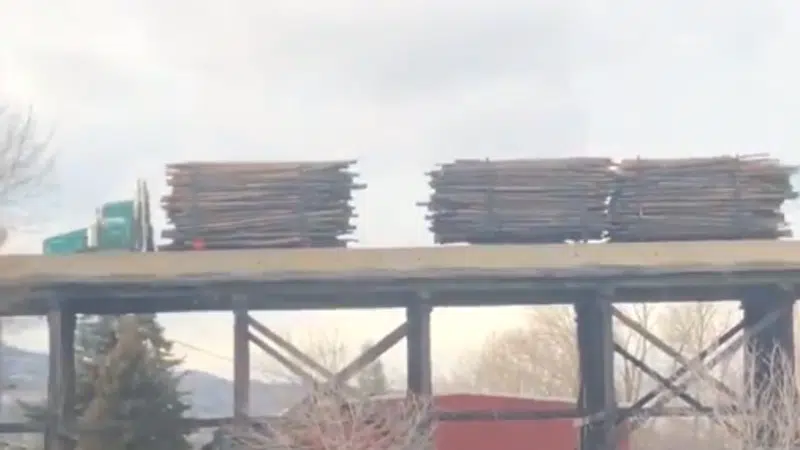 Province issues load restriction reminder after loaded logging truck ...