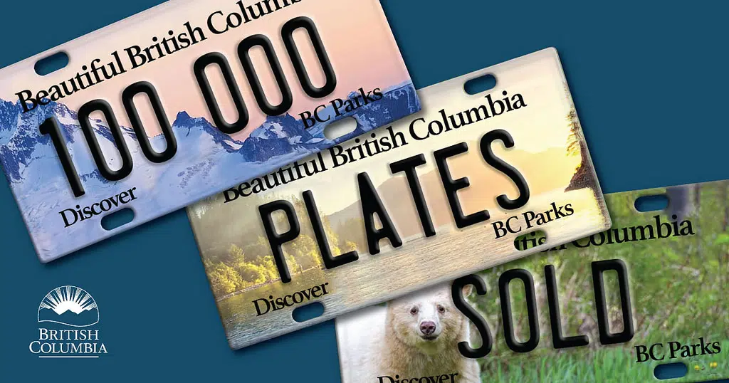 BC Parks Reaches Milestone With Specialty License Plates | CKPGToday.ca