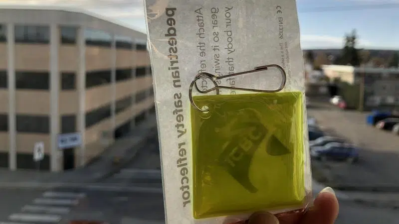 Reflectors for pedestrians in light of less daylight and weather ...