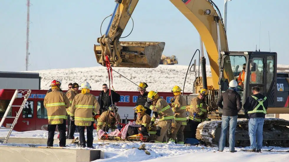 Fallen construction worker rescued by Lethbridge Fire Department | CHAT ...