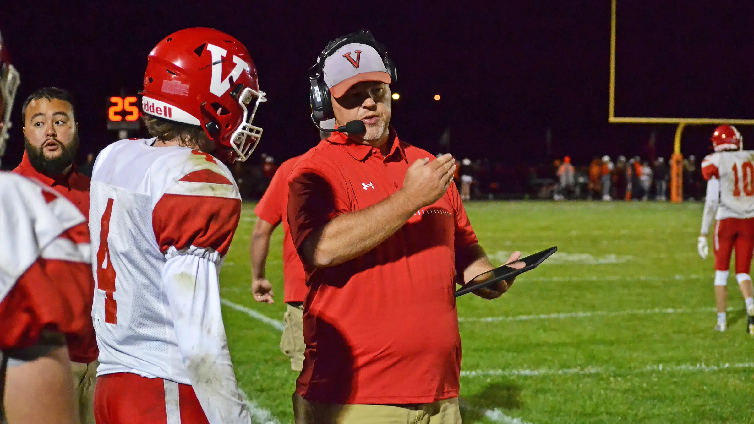 Vandals Football Coach Jason Clay gets 50th career win | Vandalia Radio