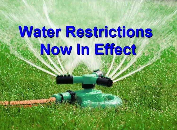 Water Restrictions Now in Effect | Fergus Now
