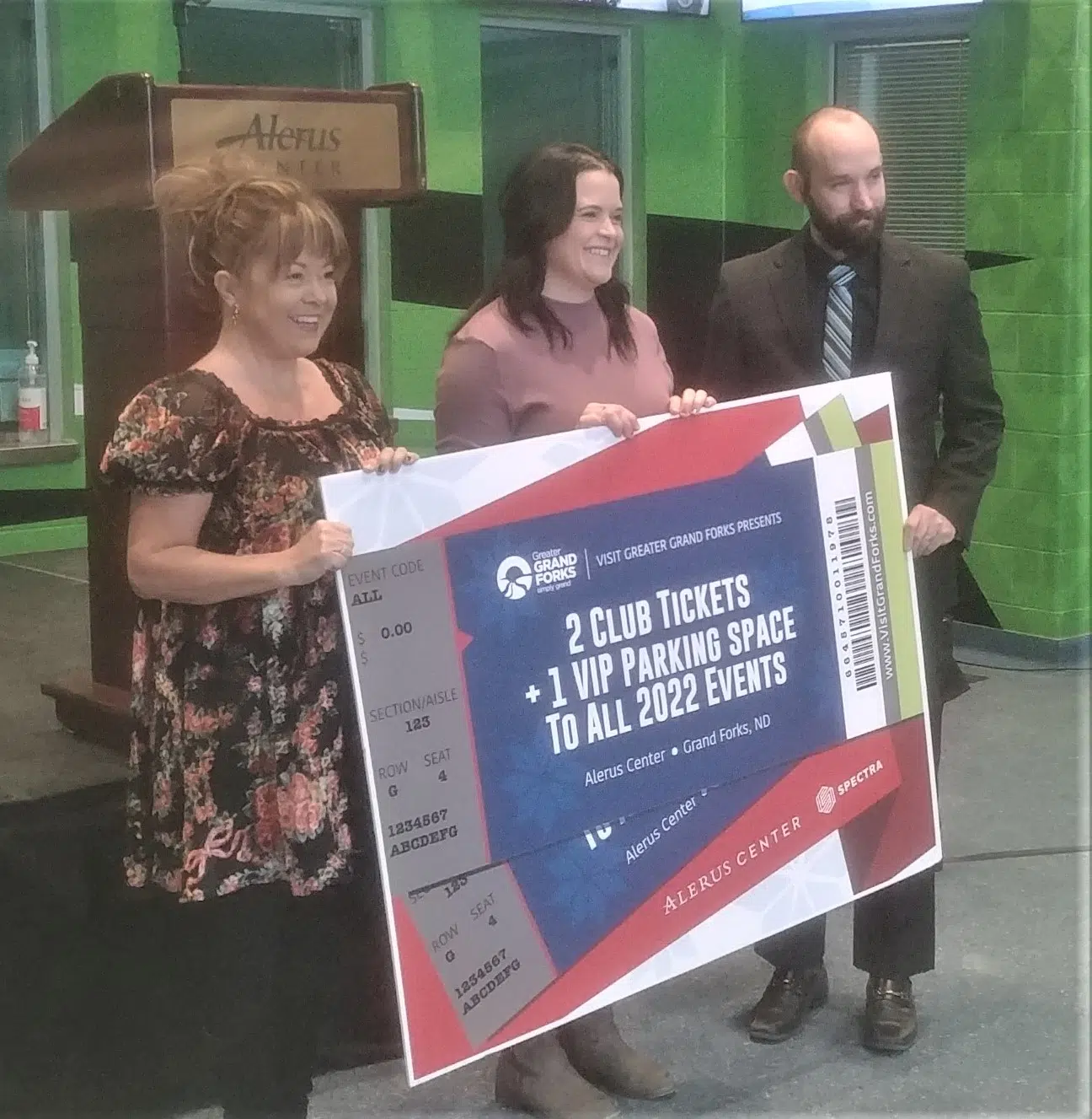 EGF woman wins Alerus Center’s Big Ticket Giveaway | KNOX News Radio, Local News, Weather and Sports