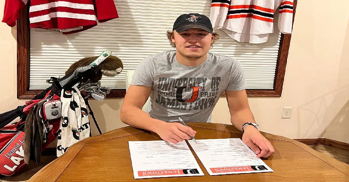 DL’s Ben Hines Announces Two-Sport Commitment to Jamestown | Lakes Area ...