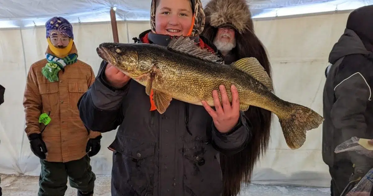 Hutchinson Teen Wins New Truck With 9.75 lb Walleye At Brained Ice ...