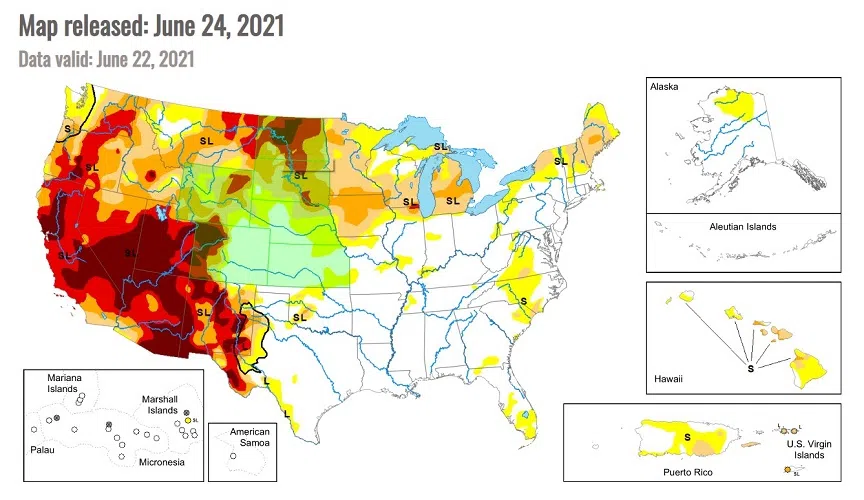 U.S. Drought Monitor Shows Worsening Conditions | 740 The FAN