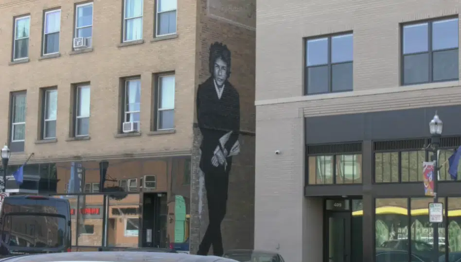 Giant Bob Dylan mural captures attention in downtown Fargo | Y94