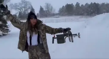 VIDEO: Staff gives Noem flamethrower for Christmas | The Mighty 790 ...
