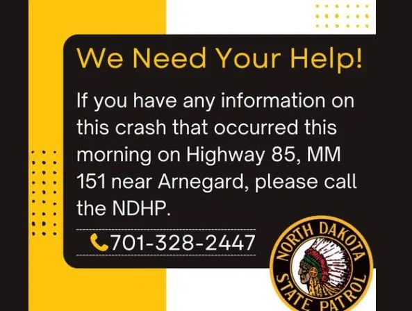 NDHP seeking tips from the public after Monday hit-and-run in McKenzie ...