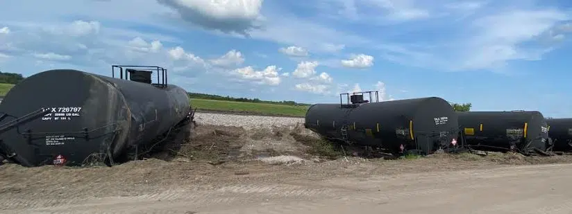 Clean-up and reopening of Highway 59 following train derailment in ...