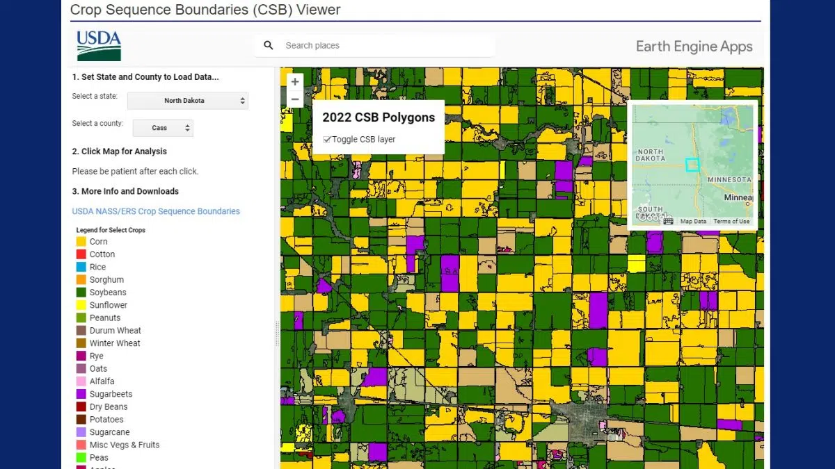 USDA shares new geospatial tool to study crop rotation patterns | 740 ...