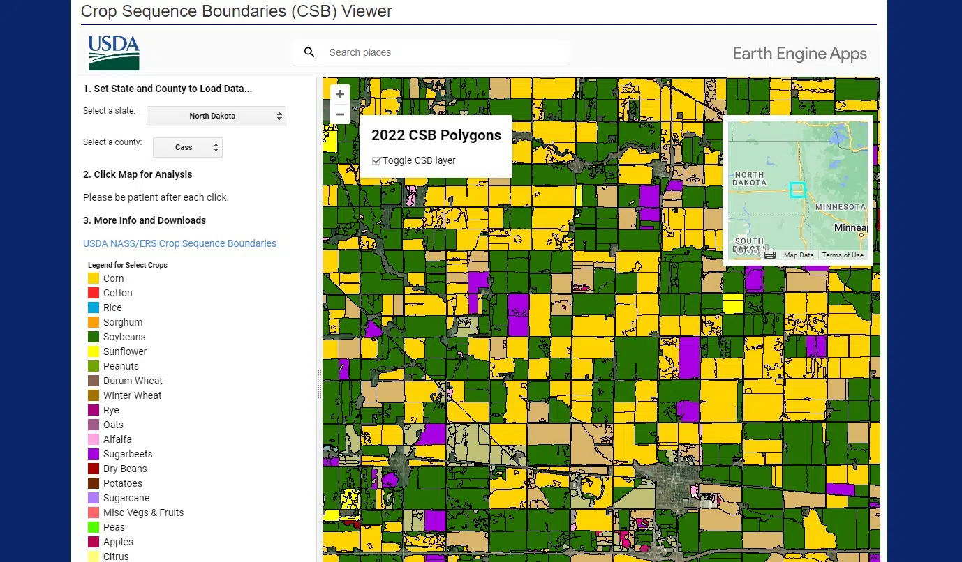 USDA shares new geospatial tool to study crop rotation patterns | 740 ...