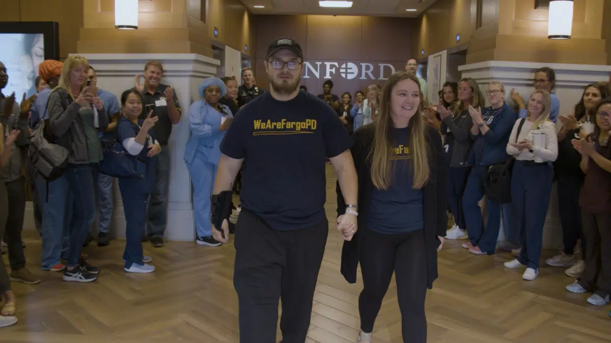 WATCH: Officer Tyler Hawes discharged from hospital | Y94