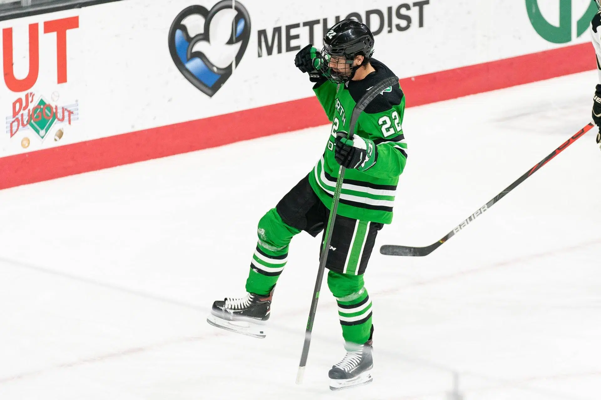 Pinto becomes UND’s first NCHC Player of the Year | The Mighty 790 KFGO ...